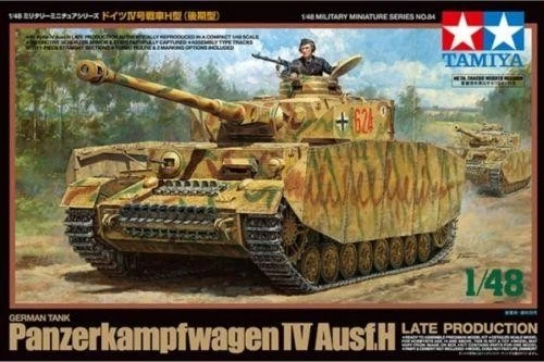 TAMIYA 1/48 SCALE WW2 German Panzer IV Ausf H Late war tank 32584 £28. ...