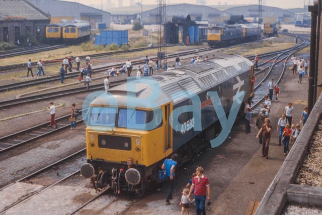 35MM RAILWAY SLIDE of a Class 47 47583 @ Stratford TMD - Copyright to ...