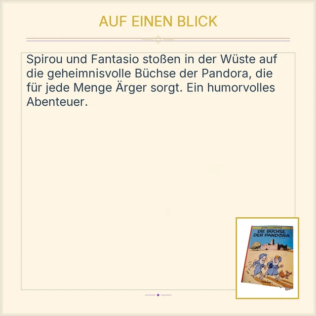SPIROU UND FANTASIO Die Büchse der Pandora von Franquin Greg Carlsen ...