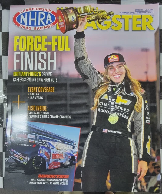 NHRA NATIONAL DRAGSTER Magazine NOVEMER 2025 Drag Racing Issue 11 Vol ...
