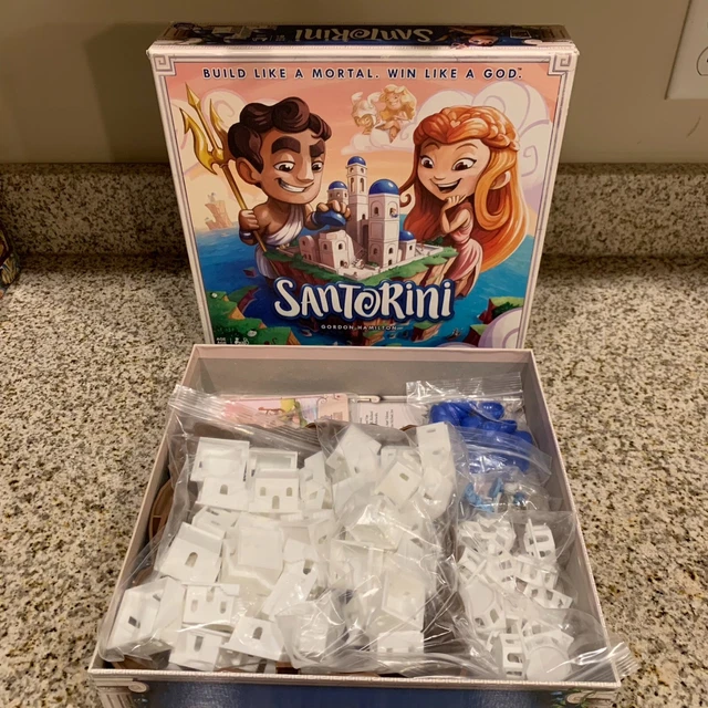 SANTORINI BOARD GAME Greek Gods Strategy Tower Build Gordon Hamilton ...