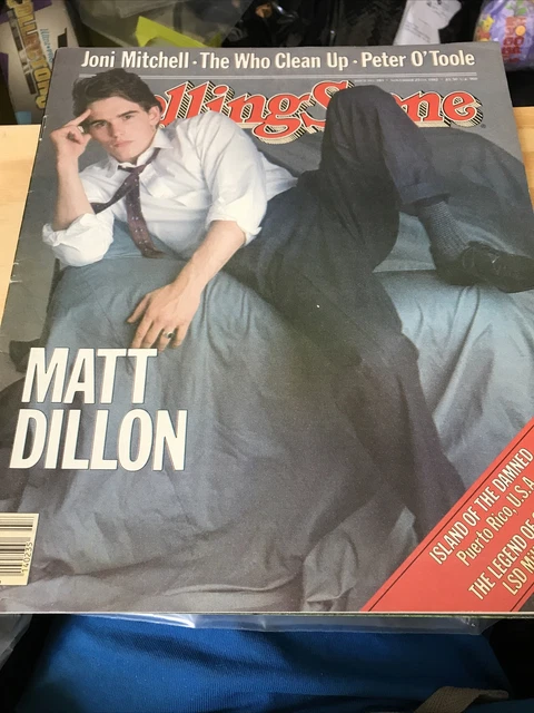 MAT DILLON, JONI Mitchell, Peter O'Toole Rolling Stone Revue 1982 ...