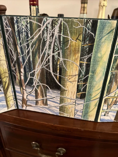 ORIGINAL WATERCOLOR PAINTING By Well Known Artist Charles Yoder 9”X 50 ...