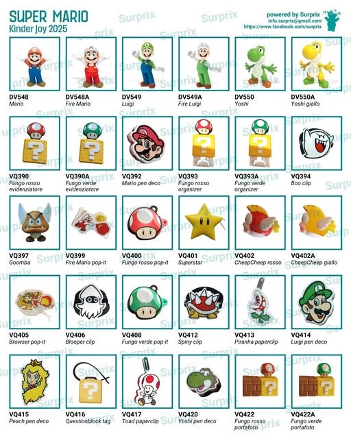 KINDER JOY SUPER Mario 2025 EUR 2,00 - PicClick IT