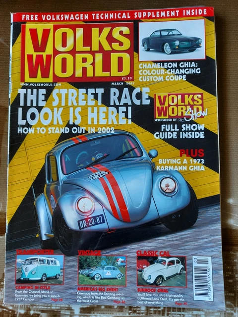 VOLKSWORLD MAGAZINE MARCH 2002 Beetle Split Screen van Karmann Ghia ... VOLKSWORLD MAGAZINE MARCH 2002 Beetle Split Screen van Karmann Ghia ...