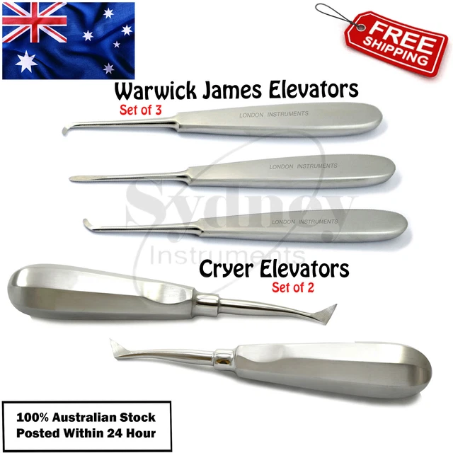DENTAL TOOTH LOOSENING Extraction Root Elevators Cryer Elevator Oral ...