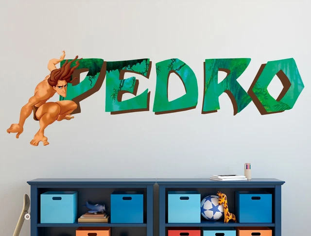 DINSEY TARZAN CUSTOM Vinyl Lettering Stickers Wall Decals Name Art ...