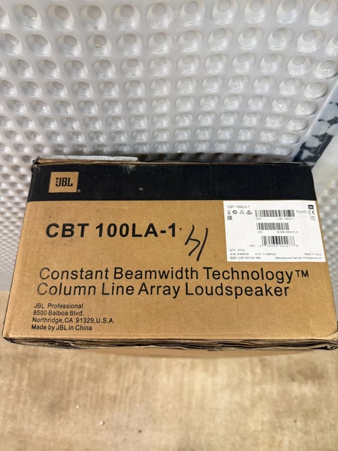 JBL CBT 100LA-1 Constant Beam width Technology Column Line ARRAY clouds ...
