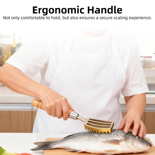LABOR-SAVING HIGH-EFFICIENCY FISH Scaler - Copper Fish Descaler With ...