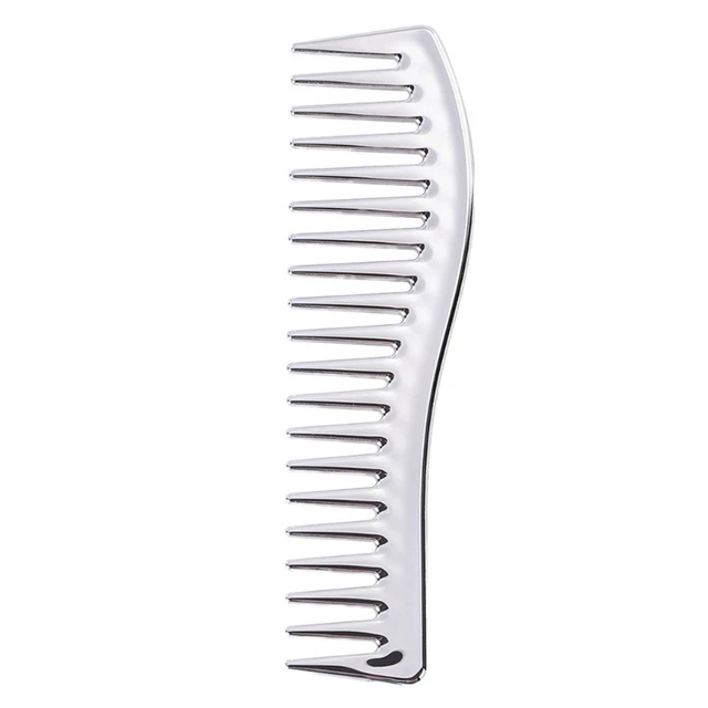 METAL BARBER COMBS Electroplated Hair Comb Cutting Comb Styling for ...