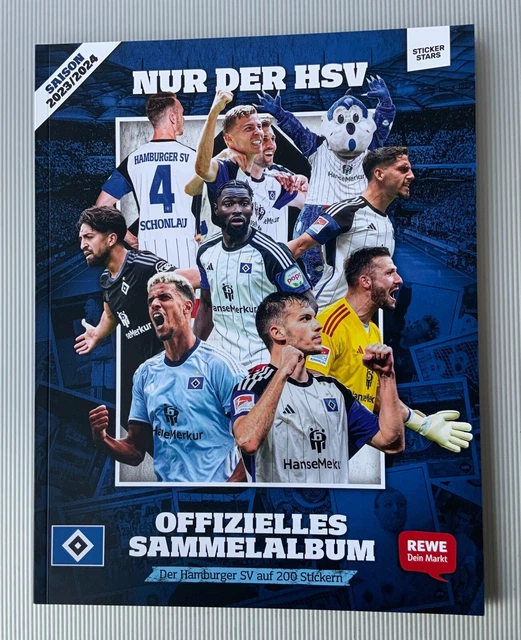 REWE NUR DER HSV Offizielles Stickeralbum Saison 2024 LEERALBUM EUR 5,00 - PicClick DE