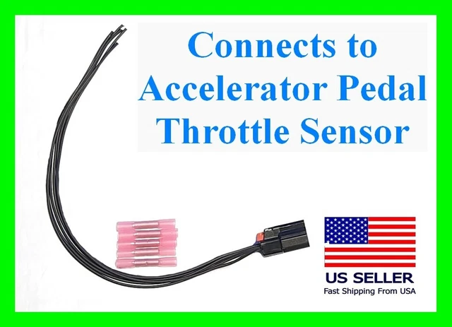 ACCELERATOR PEDAL SENSOR Throttle Connector Pigtail Plug Wiring TPS ...