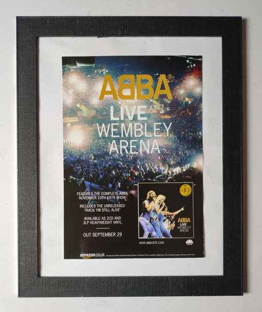 ABBA-LIVE AT WEMBLEY Arena Original UK Press Advert 2014 EUR 5,81 - PicClick IT
