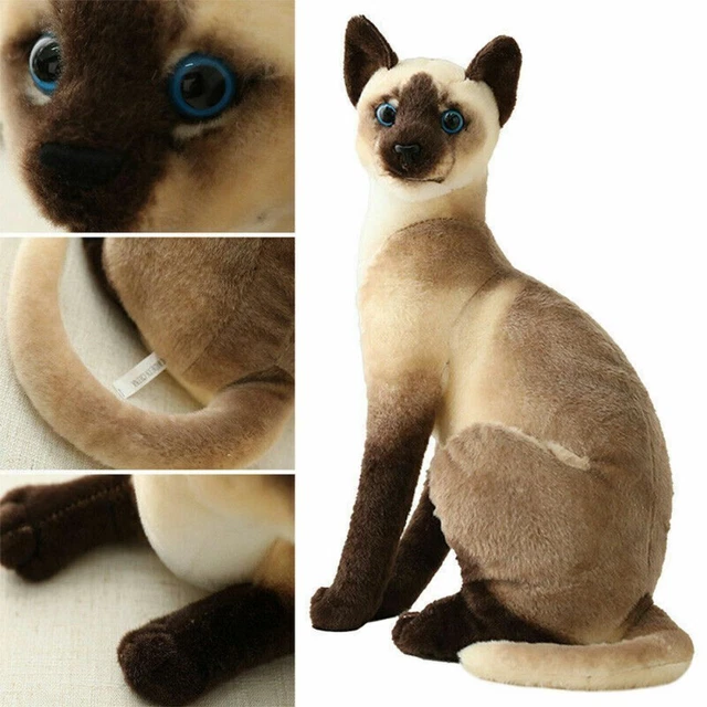 LIFELIKE CUTE REALISTIC Cat Plush Toy Stuffed Animal Dolls Gift (25 ...