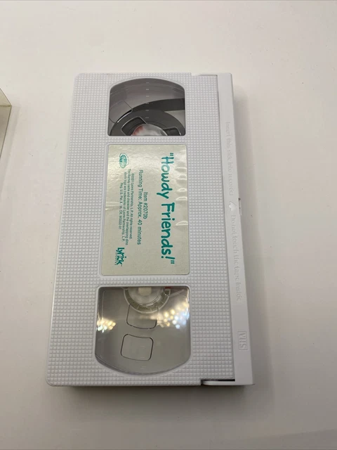 BARNEY VHS HOWDY Friends (VHS, 2001) No Case White Tape RARE w/A to Z ...