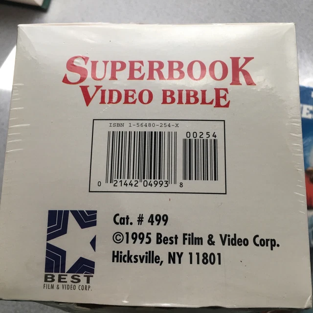 SUPERBOOK VIDÉO BIBLE Jésus-Christ Vintage Scellé VHS Histoires ...