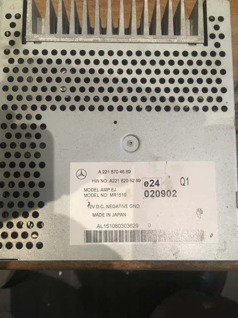 MERCEDES S CLASS W221 2006 - 2013 Amplifier Mr1510 A2218704689 £180.00 ...