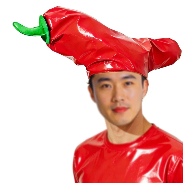 PEPPER HAT PHOTO Prop Food Shaped Headgear for Dress up Quirky Parties ...