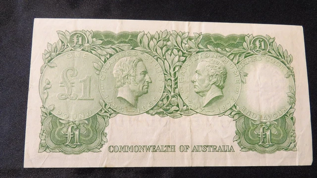 ONE POUND COOMBS/WILSON, Commonwealth Of Australia Pre-Decimal Bank ...