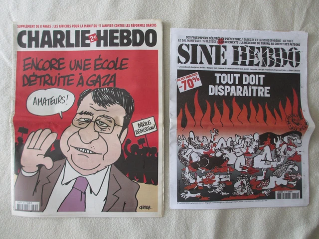 CHARLIE HEBDO N° 865 + Sine Hebo N° 19 - 14/01/2009 EUR 5,00 - PicClick FR
