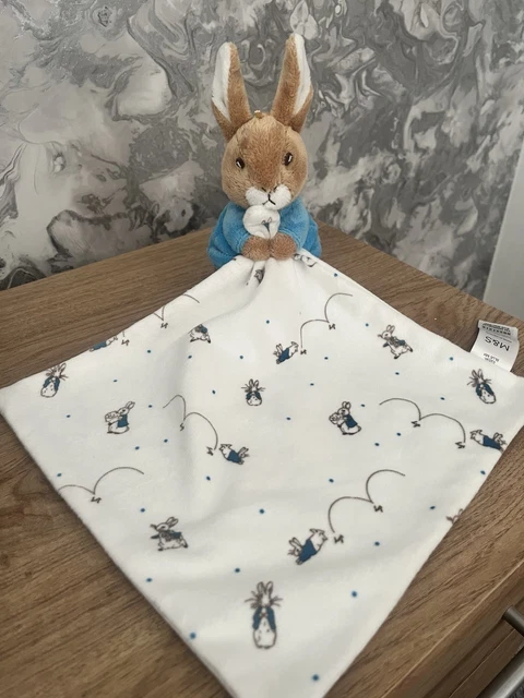 BEATRICE POTTER PETER Rabbit Baby Comforter Blankie Marks & Spencer £4. ...