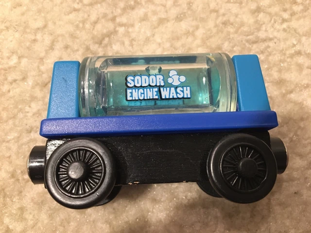THOMAS FRIENDS SODOR Engine Wash Tanker Toy Vehicle Figure Wooden ...