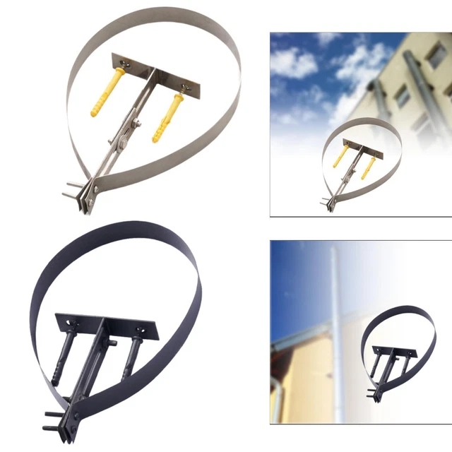 CHIMNEY PIPE BRACKET,FLUE Liner Clamp with Expansion Screw Fireplace ...