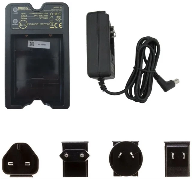 ORIGINALE CARICABATTERIA AUTEC MBC12VAC (Ricambio Per MBC825A) Batteria ...