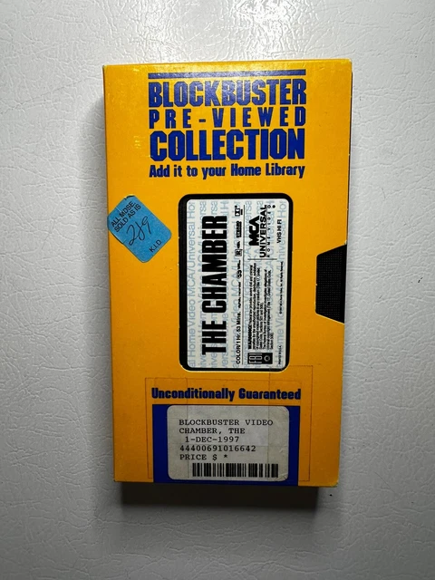 BLOCKBUSTER VIDEO VHS The Chamber (1996 Gene Hackman) £8.31 - PicClick UK
