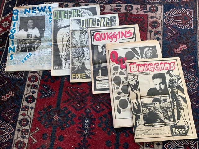 QUIGGINS NEWS, LIVERPOOL free music paper 1988-1990, 6 editions £15.00 ...