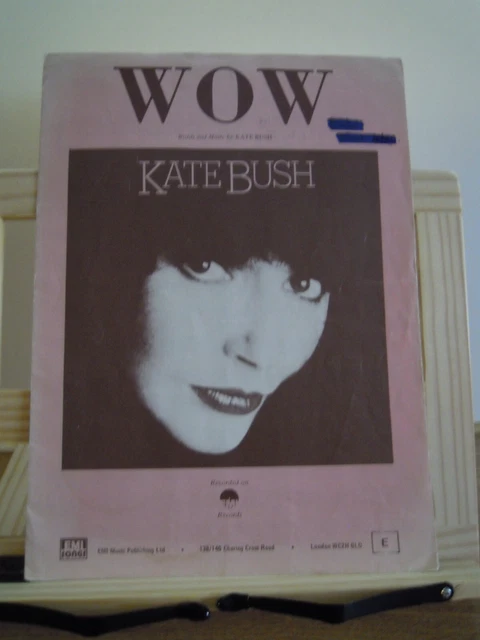 WOW - KATE Bush - 1979 Sheet Music £18.00 - PicClick UK