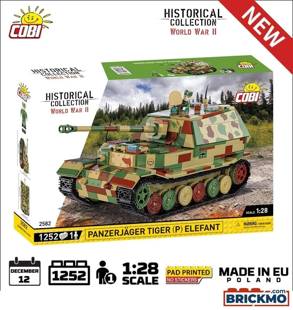 COBI HISTORICAL COLLECTION Seconda Guerra Mondiale Panzerjager Tiger (P ...