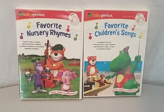 NEW BABY GENIUS Dvds- Favorite Nursery Rhymes - Favorite Children's ...