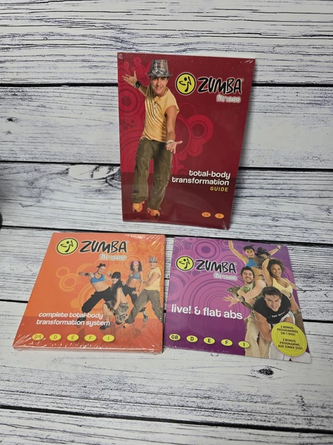ZUMBA FITNESS DVD X2 And Guide Book Bundle New Sealed 4 Discs Total ...