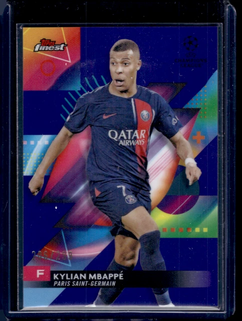 TOPPS UCC FINEST 2023-2024 Kylian Mbappe Psg Parallel 206/299 £9.95 ...