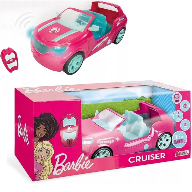 BARBIE PINK REMOTE Controlled Cruiser SUV 8 km/h Sounds Car up to 4 ...
