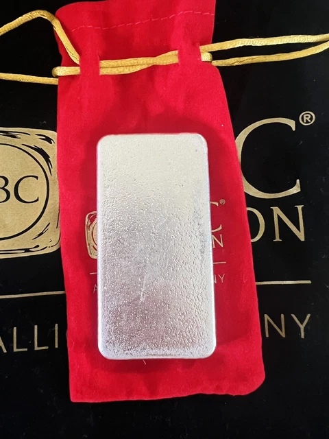 10 OZ 999.5 Fine Silver Bullion ABC Mint Certified New Ingot Bar ABC ...