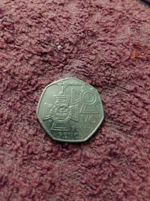 RARE VICTORIA CROSS Medal 50 pence coin. Great Condition. £60,136.70 ...