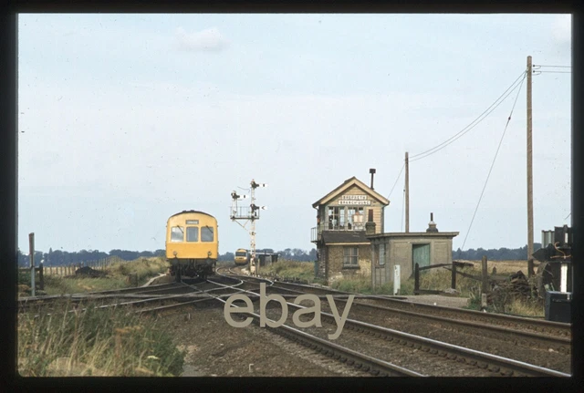 ORIGINAL 35MM SLIDE - Class 101 DMU & HST at Shepreth Branch Junction ...