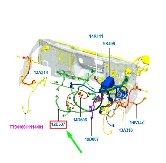 FORD TRANSIT MK3 Engine Wiring Harness Loom 1542456 NEW GENUINE £632.31 ...