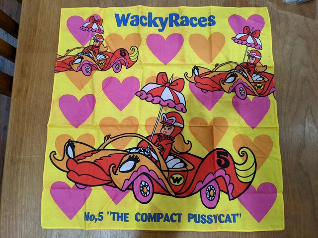 JAPANESE WACKY RACES Compact Pussycat Penelope Pitstop Hand Cloth Hanna ...
