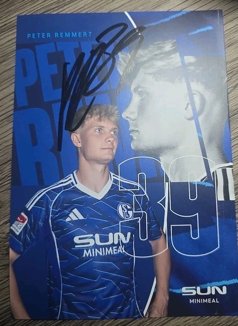 AUTOGRAMMKARTE FC SCHALKE 04 2025/2026 Peter Remmert selten original ...