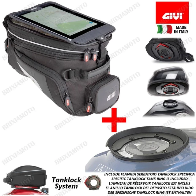 BORSA SERBATOIO GIVI Xs320 + Flangia Bf25 Crf L Africa Twin Dct 1100 ...
