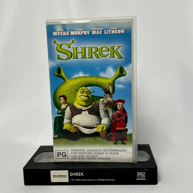 SHREK - 2001 Mike Myers, Eddie Murphy VHS Video cassette retro tape EUR ...