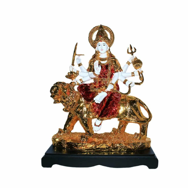 GODDESS MAA DURGA Devi Sherawali Mata Idol Statue Figurine Showpiece 19 ...
