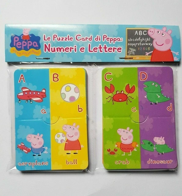 PEPPA PIG LEARNING Flash Cards Alphabet Education Kids Work Toddler ...