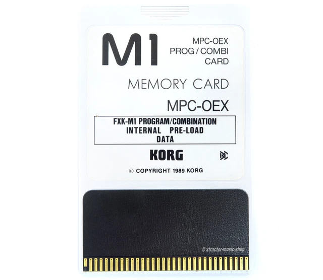 KORG M1 ROM Card Memory Card MPC-0EX M1 EX M1R EX Werkssounds / Factory ...
