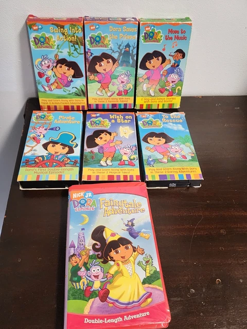 Dora The Explorer Vhs Lot7 Move To The Music Dora Saves The Prince Swing £2321 Picclick Uk