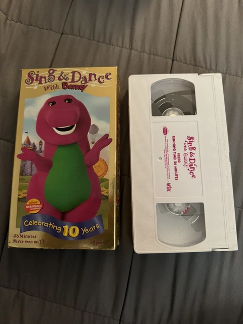 BARNEY - SING and Dance With Barney (VHS, 1999 White Tape) 27 Songs EUR ...