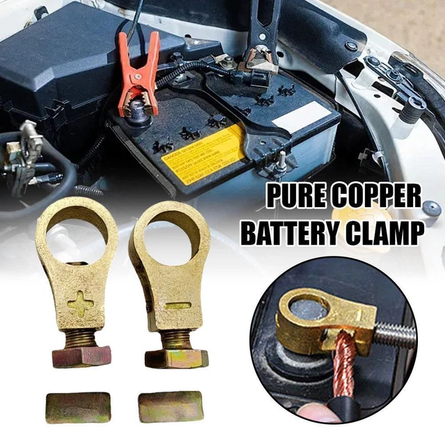 FOR PURE BATTERY Terminal Positive Negative Wire Connector Good Clamp ...